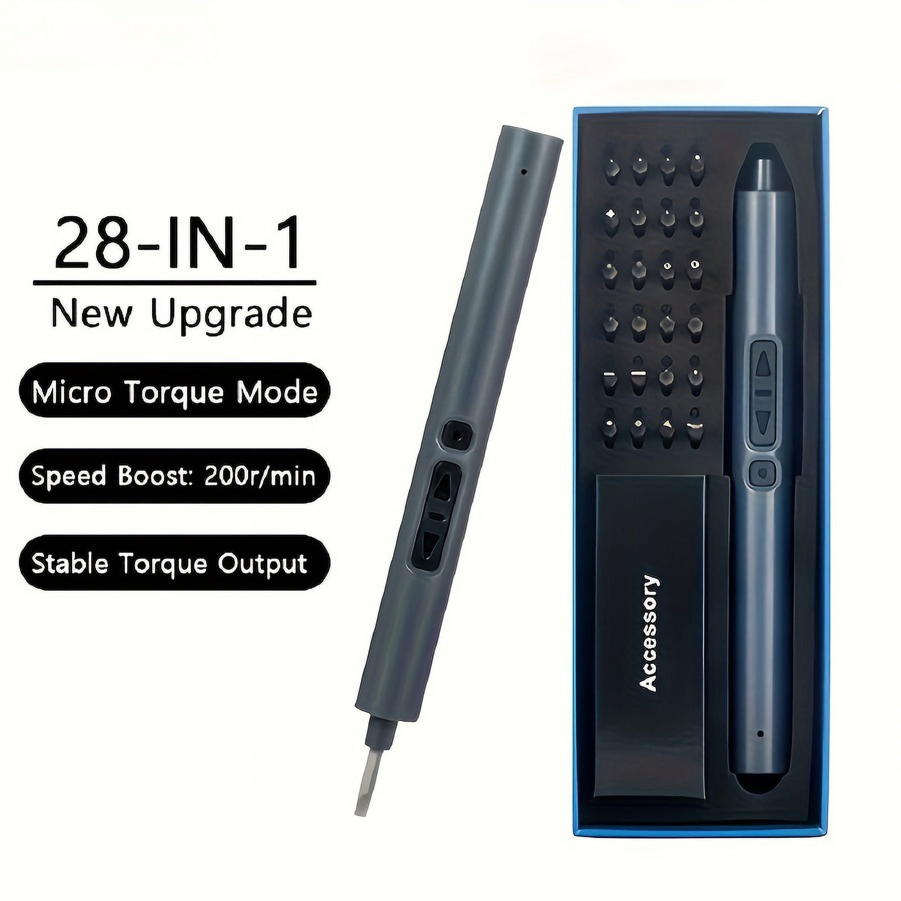 1 Set 28 In 1 Precision Electric Screwdriver Set, Power Screwdriver Set ...