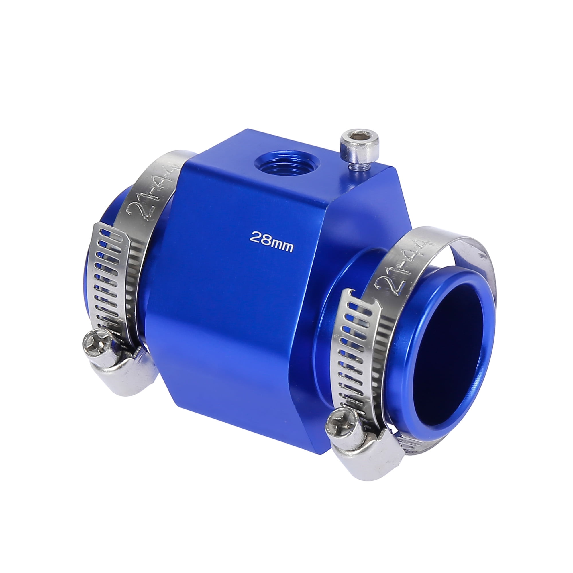 1 Set 28mm Blue Universal Car Water Coolant Temperature Sensor Adapter ...