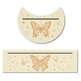 1 Set 2Pcs 2 Style Natural Wood Card Stand for Tarot Display Stand for ...