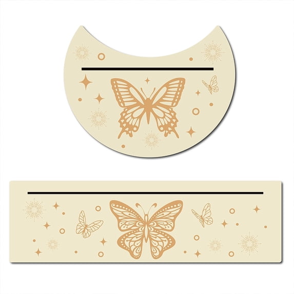 1 Set 2Pcs 2 Style Natural Wood Card Stand for Tarot Display Stand for ...