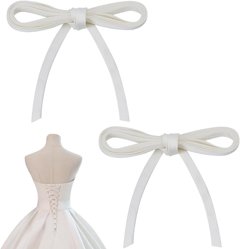 1 Set 2Pcs Polyester Cord for Women's Wedding Dress Zipper Replacement ...