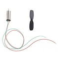 1 Set 3.7V 48000RPM Coreless Motor + Propeller For Aircraft Helicopter ...