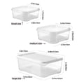 1 Set of 3 Food Storage Containers, Refrigerator Storage Boxes, Grain ...