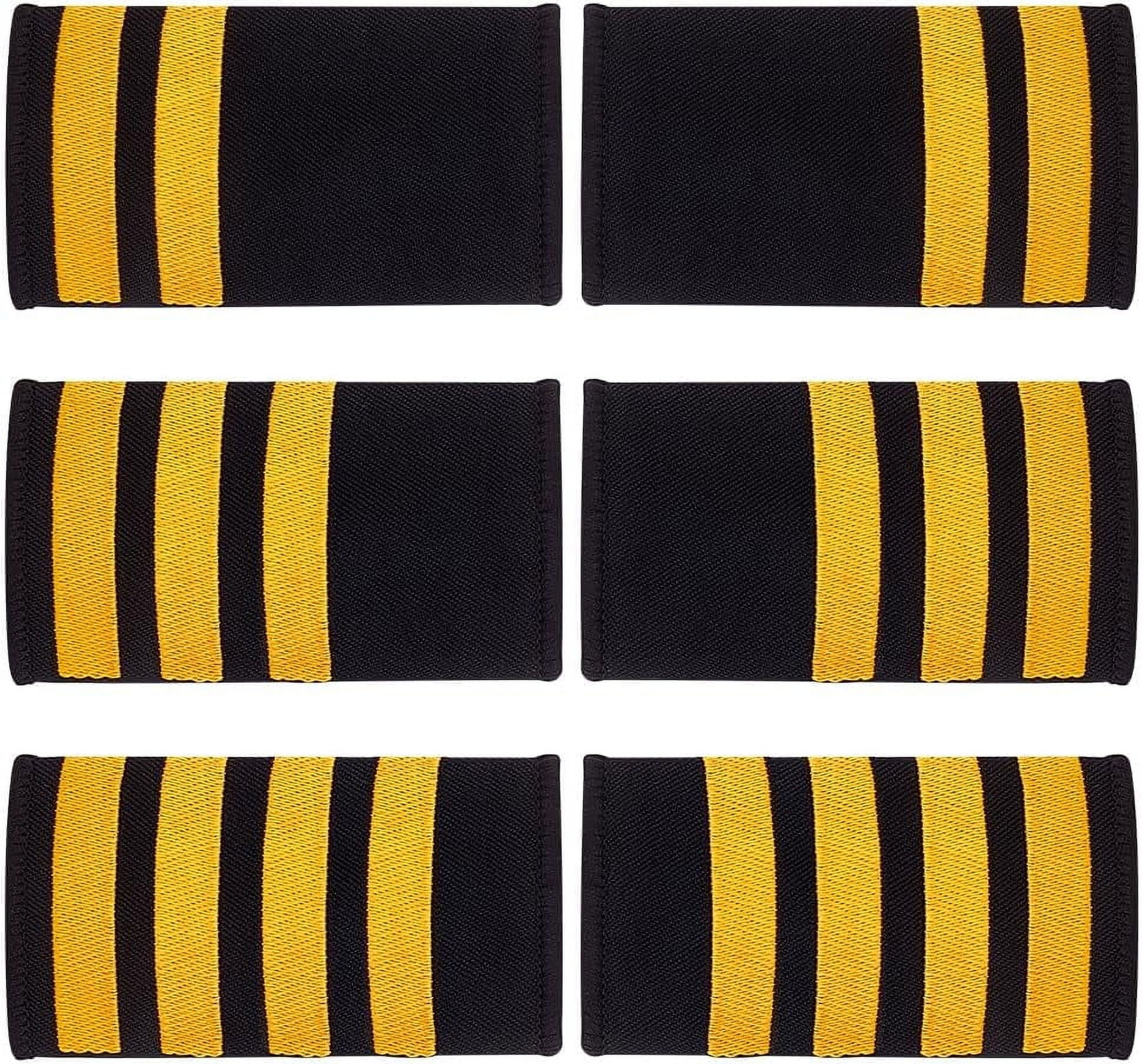 1 Set 3 Pairs 3 Styles Rectangle Polyester Pilot Epaulettes Sew on Felt ...