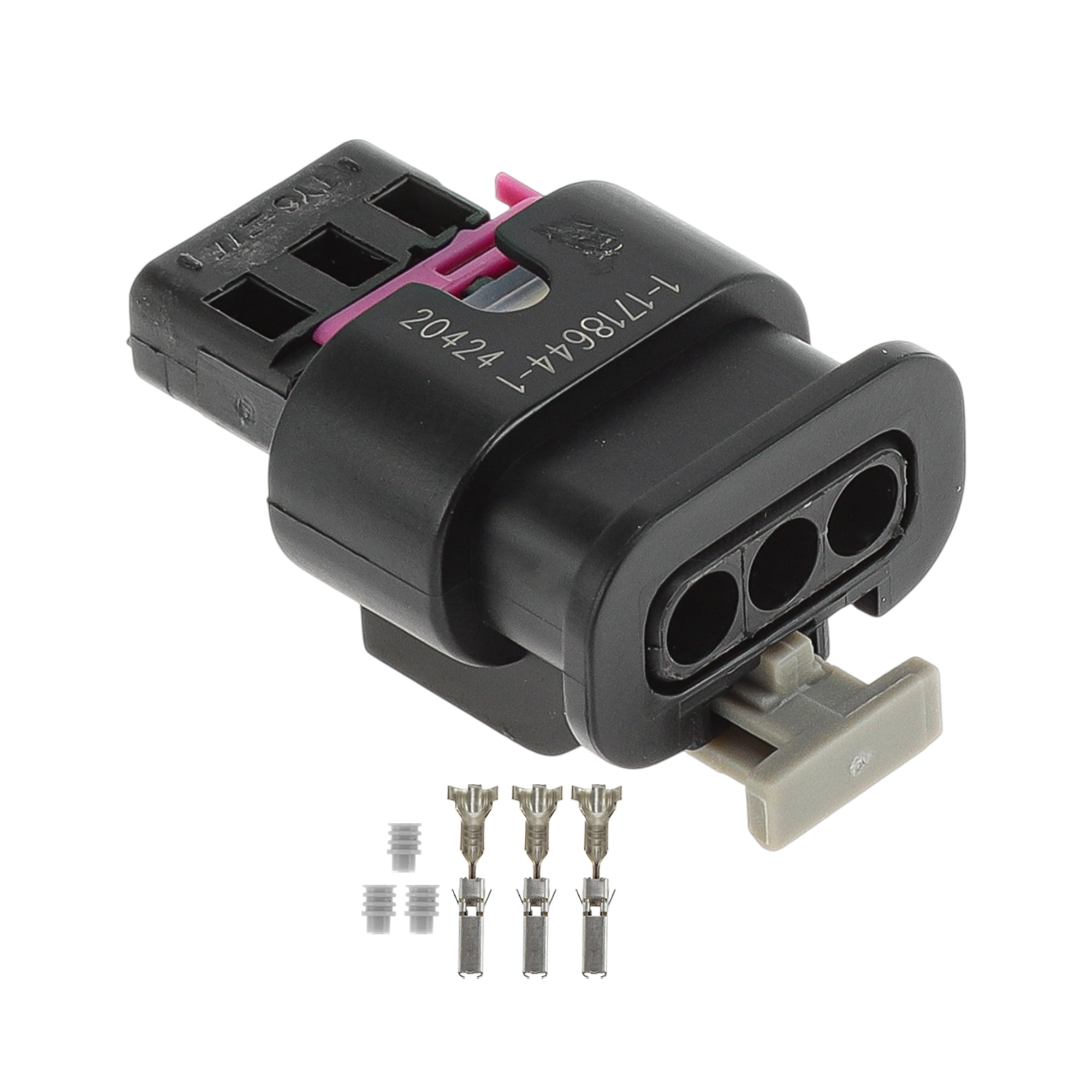 1 Set 3 Pin Parking Sensor Connector Plug for Volkswagen Female Adapter ...
