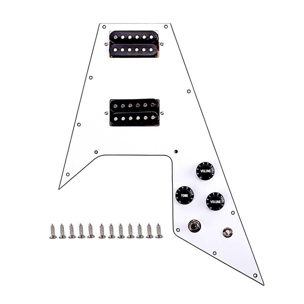 1 Set 3 Ply Electric Guitar Pickguard Scratch Plate HH For Flying V ...
