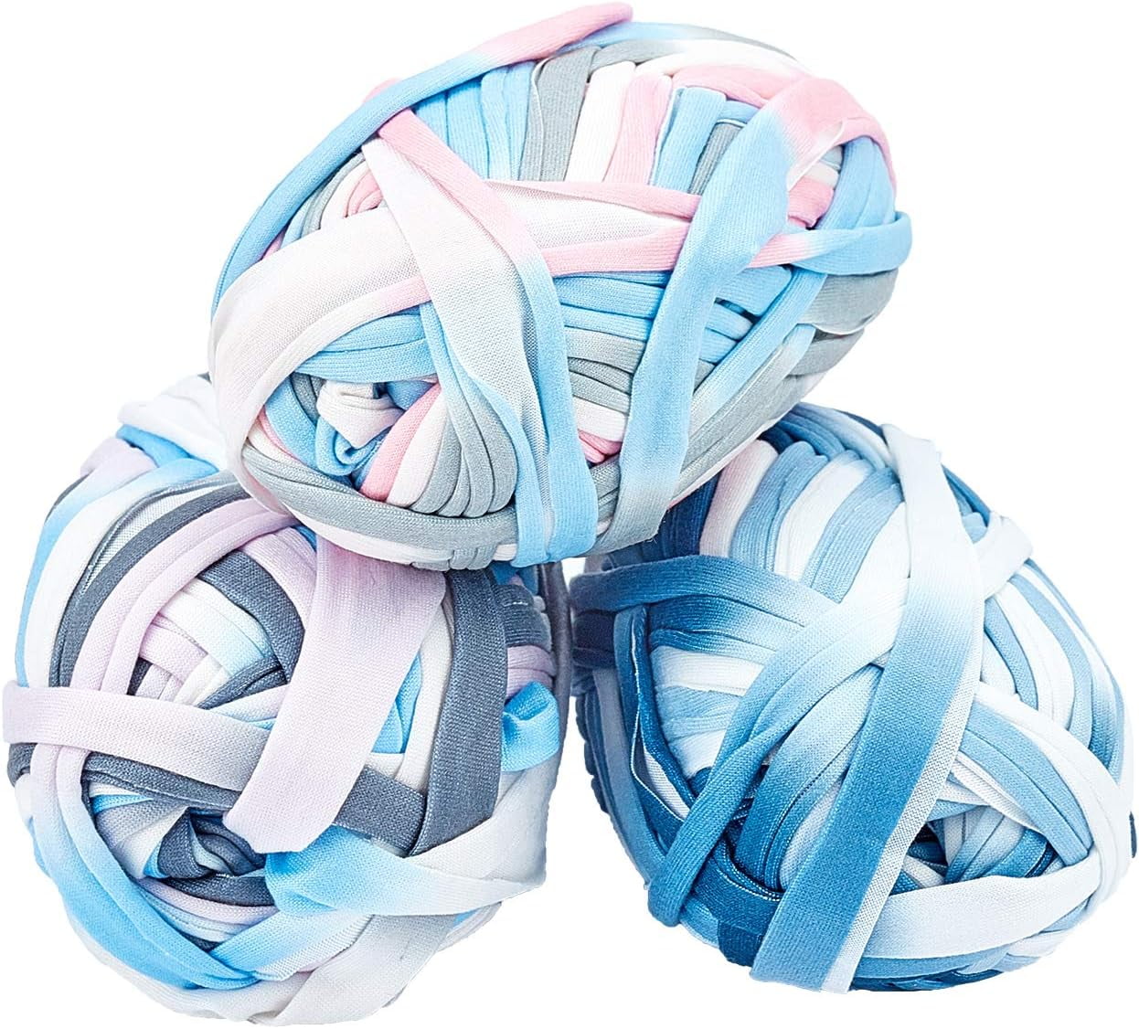 1 Set 3 Rolls 33 Yards Polyester Knitting Yarn Sets Weaving Yarn ...