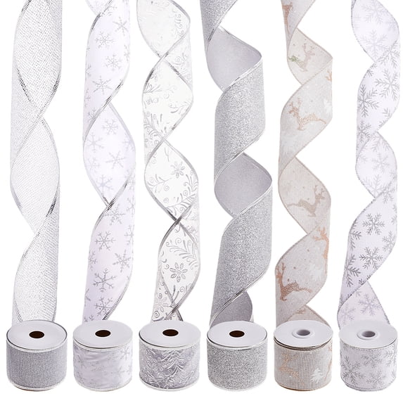 1 Set 30 Yards 6 Styles Polyester with Plastic Ribbons Clothes ...