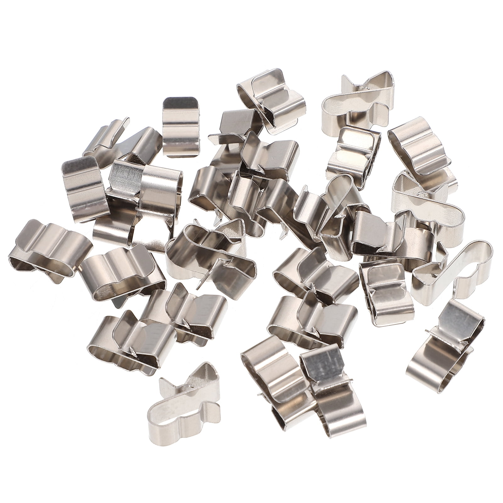 1 Set 30pcs Solar Power Cable Clips Stainless Steel Wire Clips (Silver ...