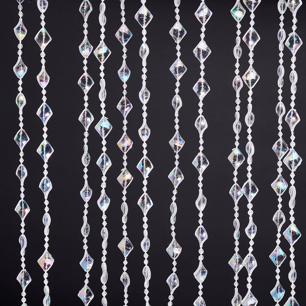 1 Set 33 Feet Crystal Beads Strand Crystals Garland Clear AB Beads ...