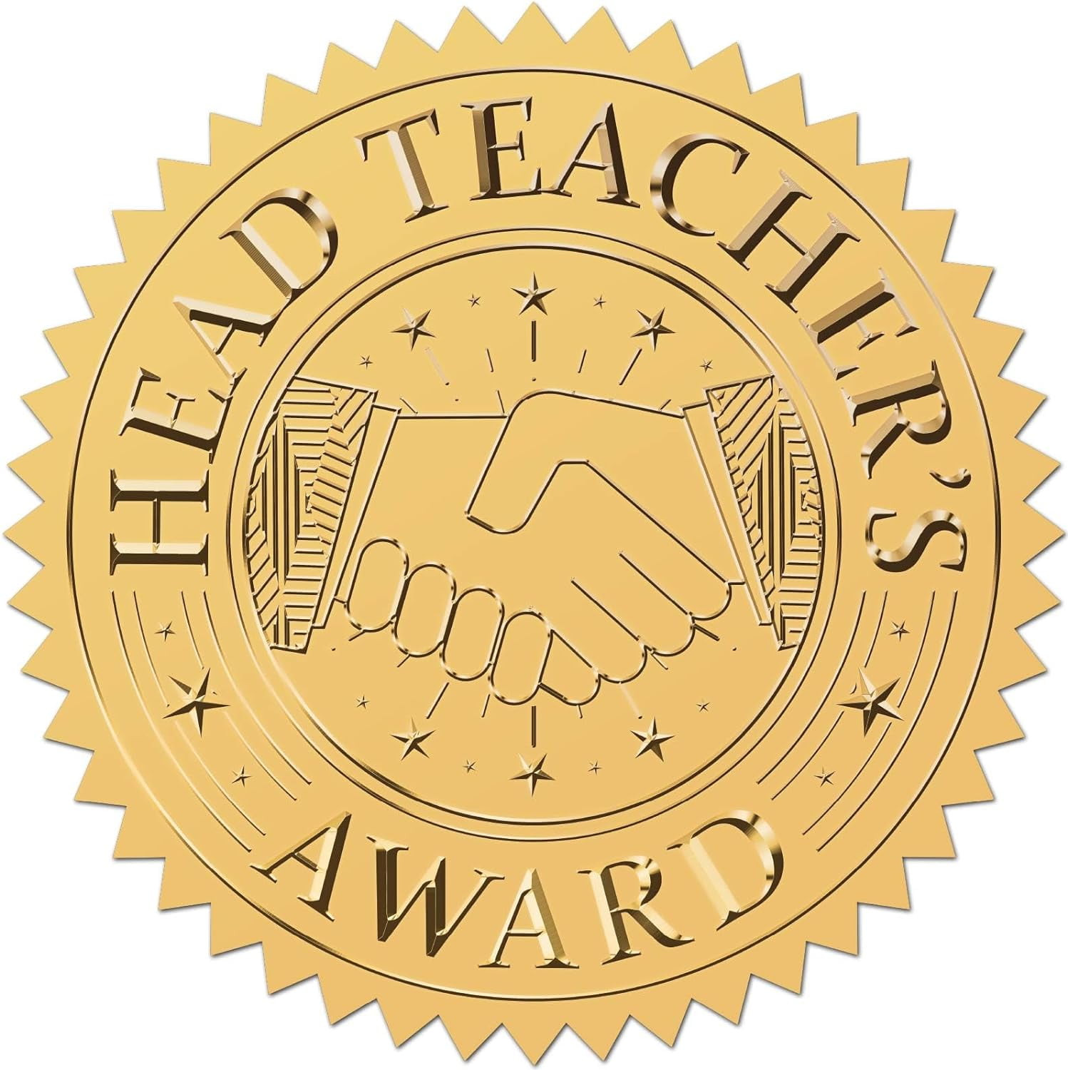 1 Set 34 Sheets Self Adhesive Gold Foil Embossed Stickers Round Dot YOU ...