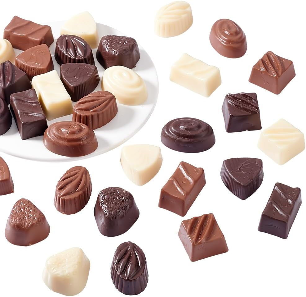 1 Set 36 Pcs Artificial Chocolates 18 Styles Fake Chocolates Simulation ...