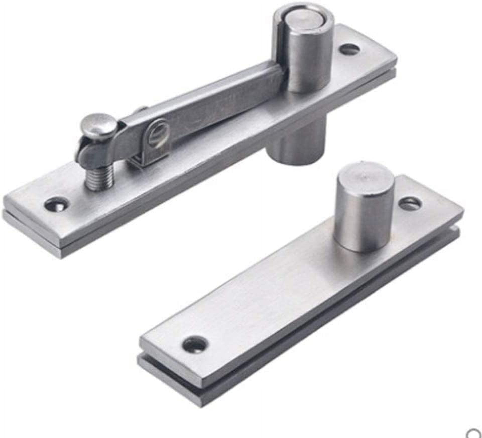 1 Set 360 Degree Rotation Hidden Pivot Door Hinges Heavy Duty Stainless ...