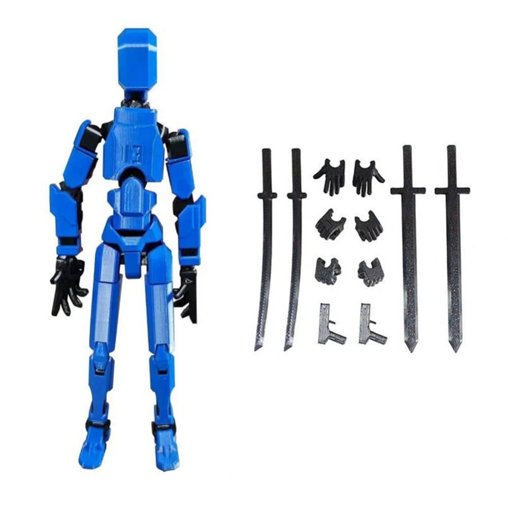 1 Set 3D Printed Multi-Jointed Movable Robot Multi-Articular Action ...