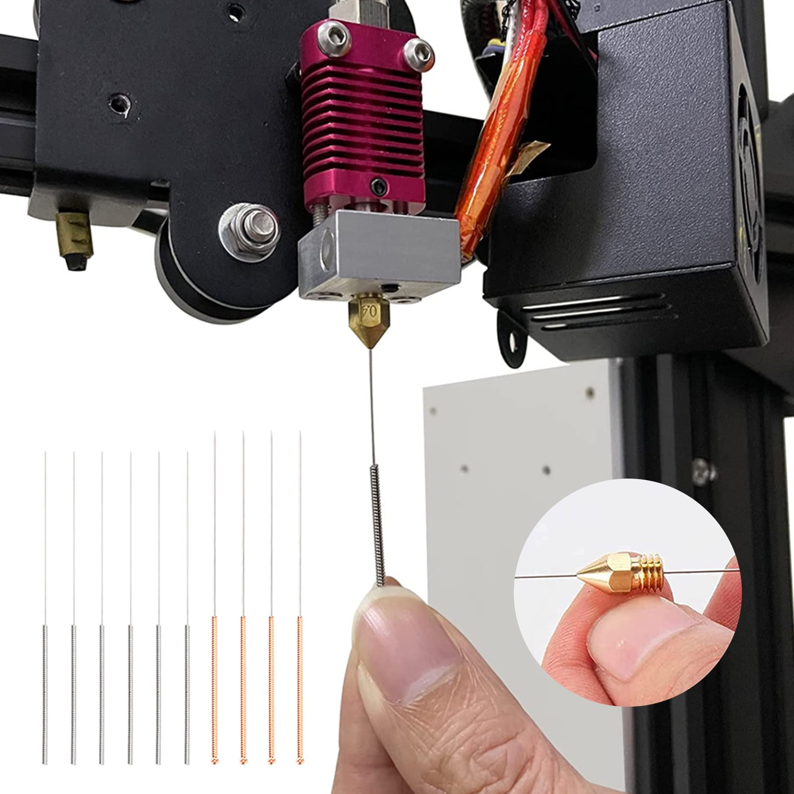 1 Set 3D Printer Nozzle High Durability Rust-proof Metal 3D Printer ...