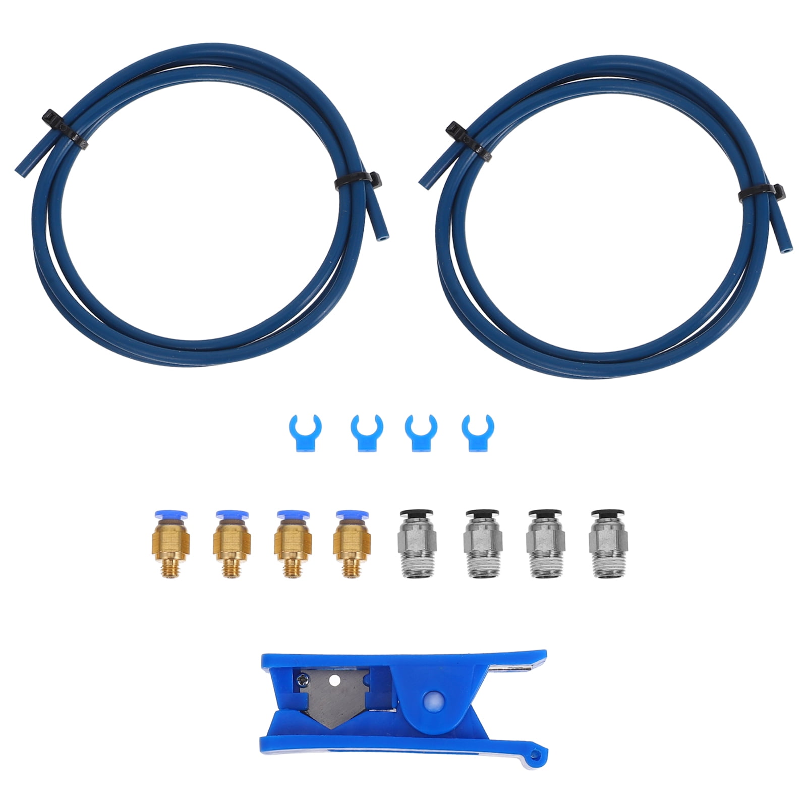 1 Set 3D Printer PTFE Tube with Connectors and Cutter Ptfe Fittings ...