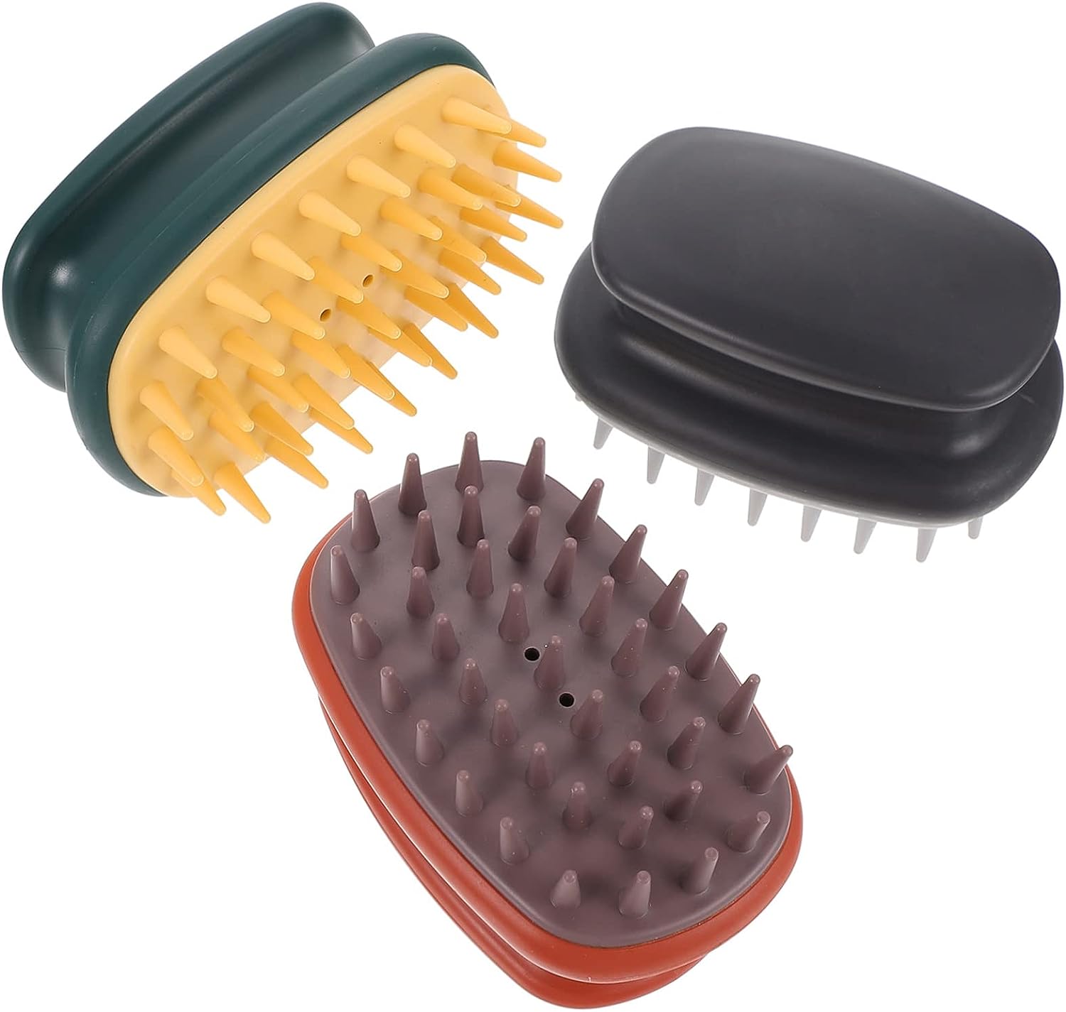 1 Set 3pcs Shampoo Brush Anti-dandruff Shampoo Shower Hair Brush ...