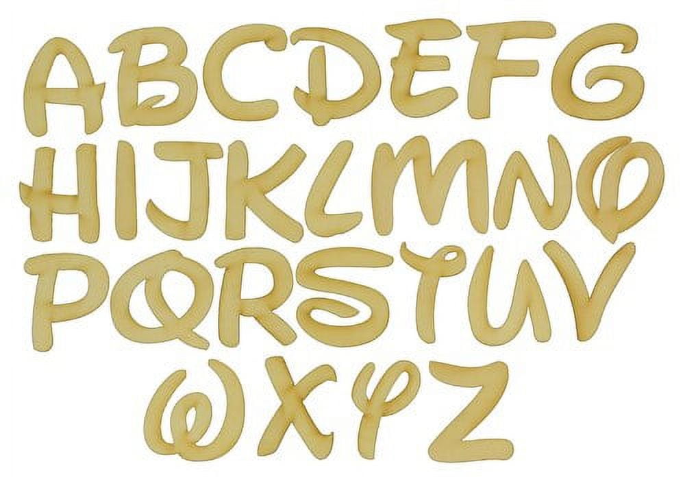 1 Set, 4 Inch X 1/4 Inch " A - Z" Walt Disney Letters For Kids Rooms ...