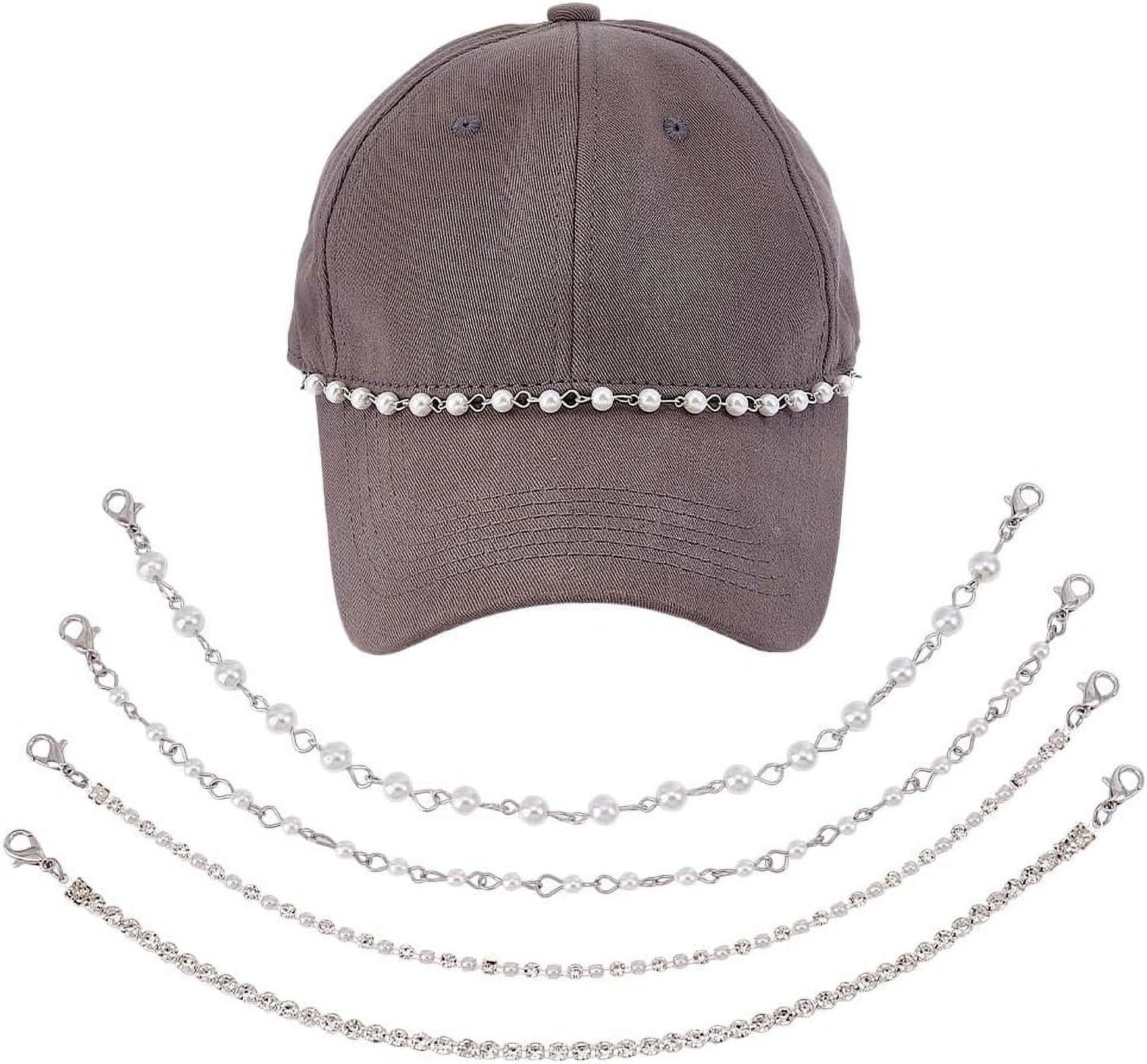 1 Set 4 Pcs 4 Styles Trucker Hat Chains Hip-Pop Style Trucket Hat ...