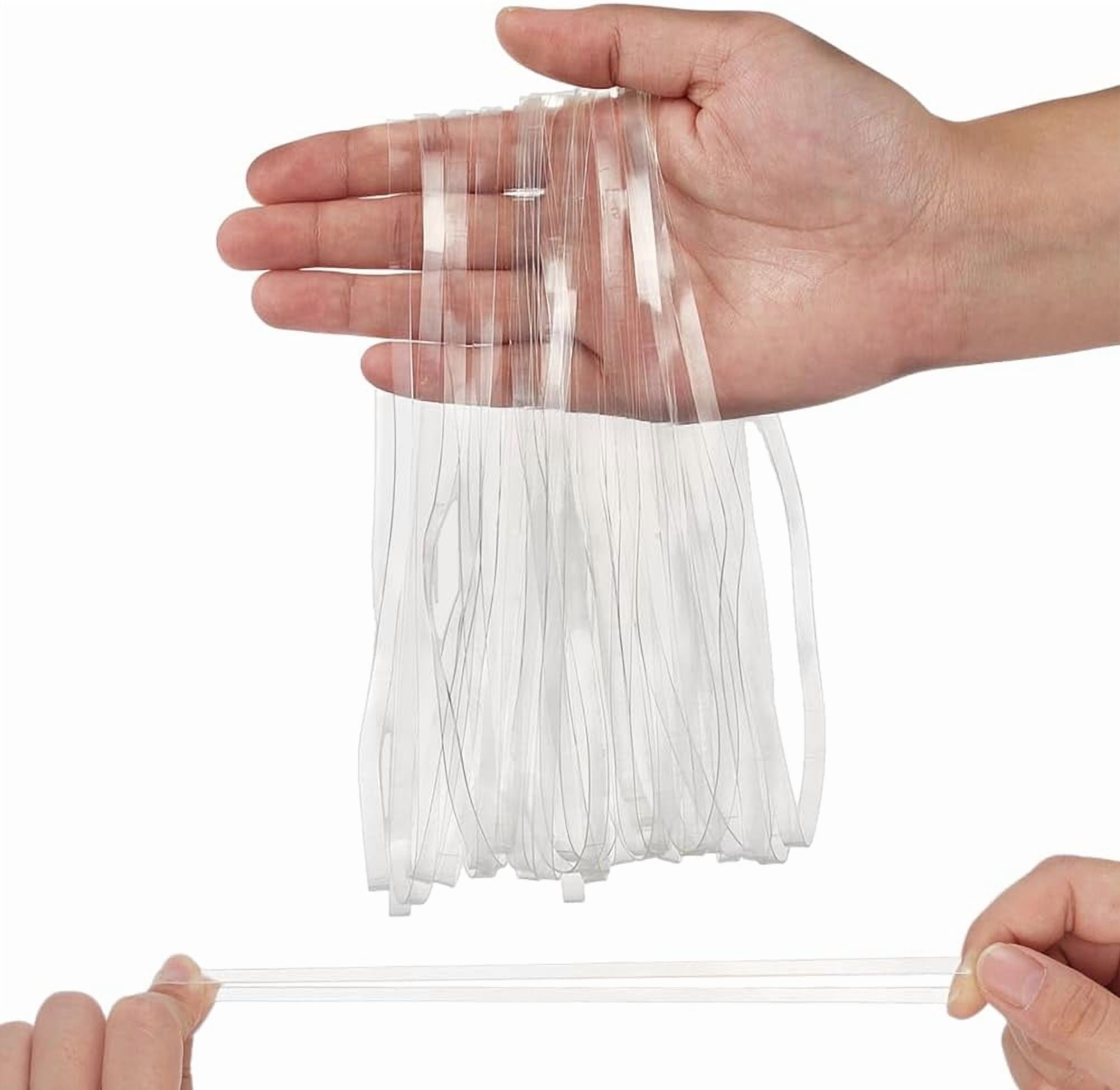 1 Set 42 Pcs Clear Large Rubber Bands 7.4inch Elastic Stretchable ...