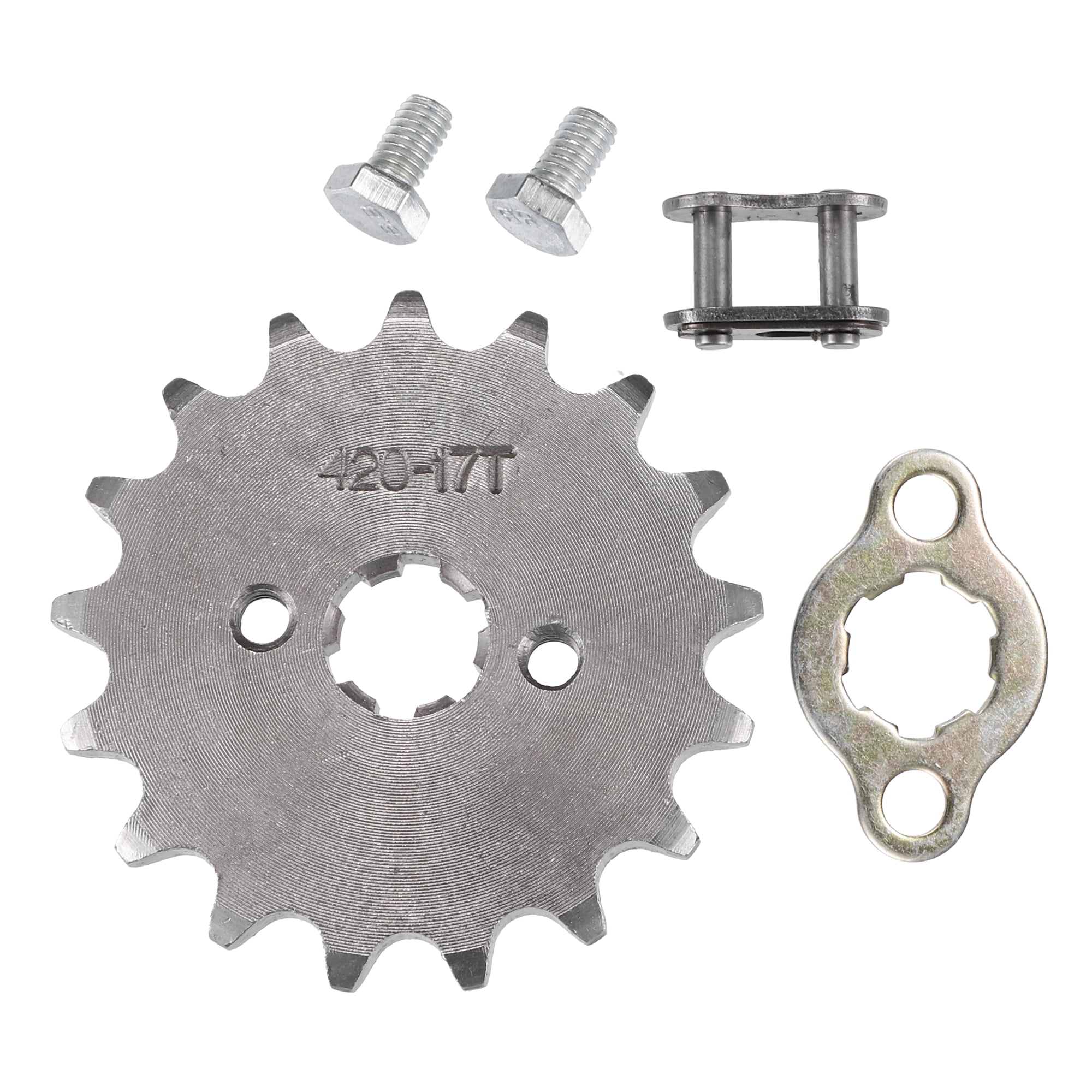 1 Set 420 17T 17mm Motorcycle Front Engine Sprocket for 50cc 70cc 90cc ...