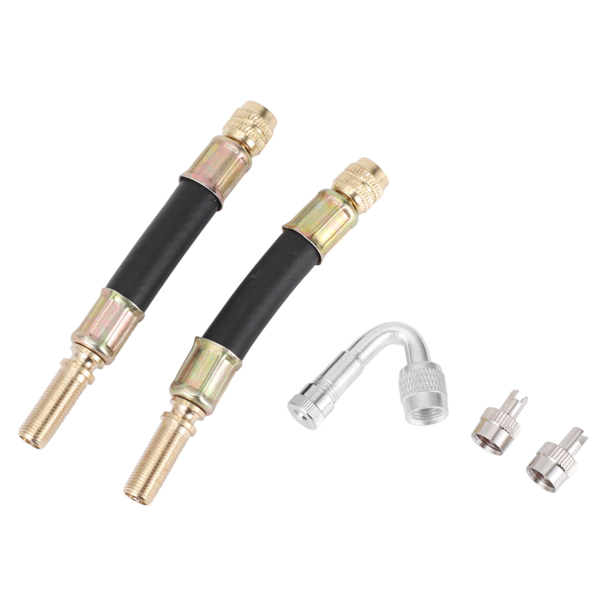 1 Set 45 Degrees Copper Tire Valve Extension with Flexible Plastic ...