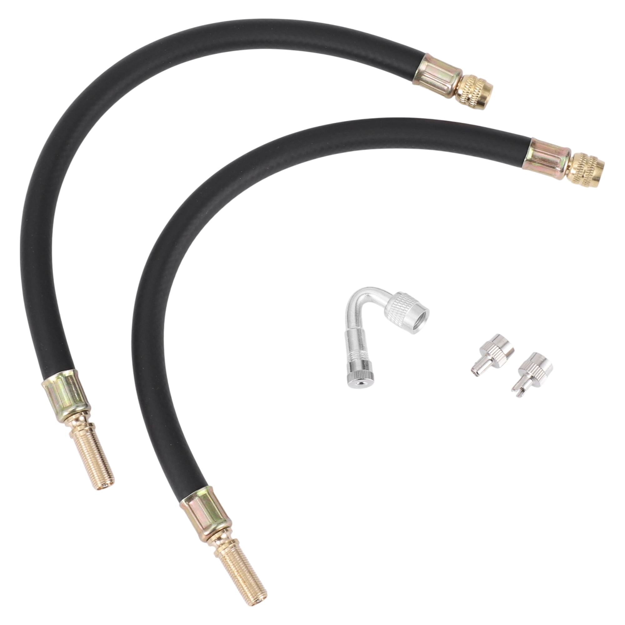 1 Set 45 Degrees Copper Tire Valve Extension with Flexible Plastic ...