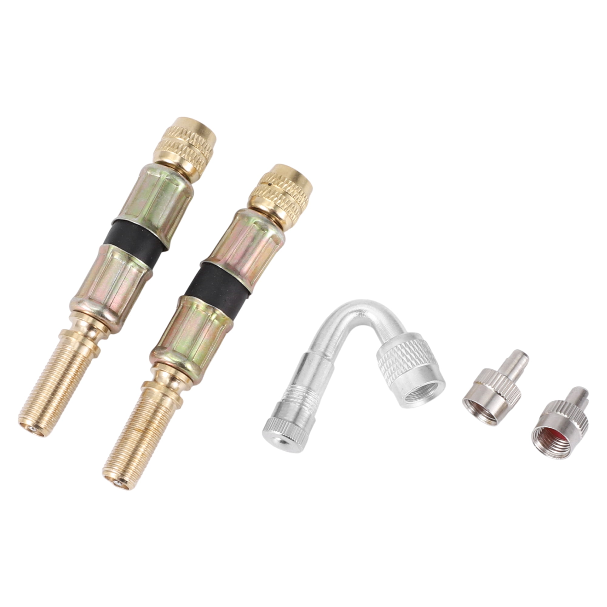 1 Set 45 Degrees Copper Tire Valve Extension with Flexible Plastic 75mm ...