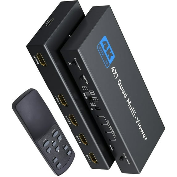 1 Set 4K HDTV Switcher 4x1 Seamless Switching Splitter For Multi Source ...