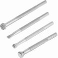 1 Set 4Pcs 4 Styles DIY Alloy Leathercraft Stamps Leather Tool Platinum ...