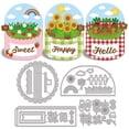 1 Set 4Pcs 4 Styles Garden Theme Carbon Steel Cutting Dies Stencils for ...