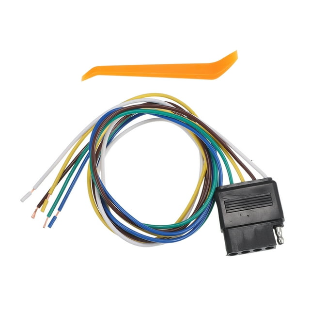1 Set 5 Way Flat Trailer Wiring Harness Female Plug Connector, Vehicle ...