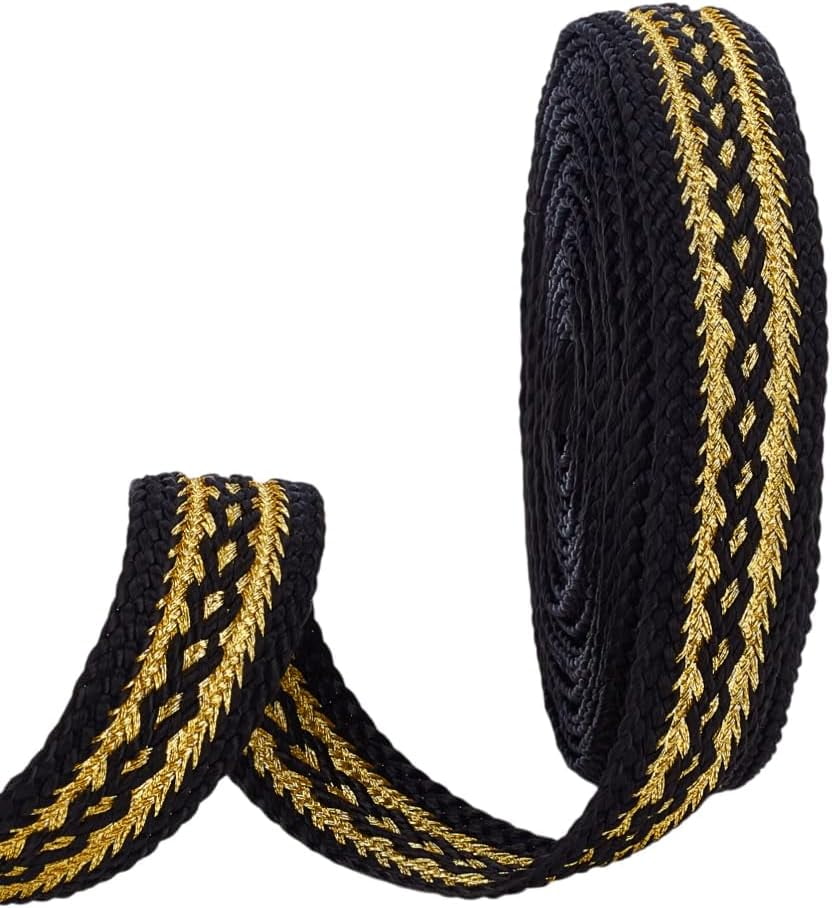 1 Set 5 Yards Ethnic Gimp Braid Trim 3/4Inch Wide Polyester Jacquard ...