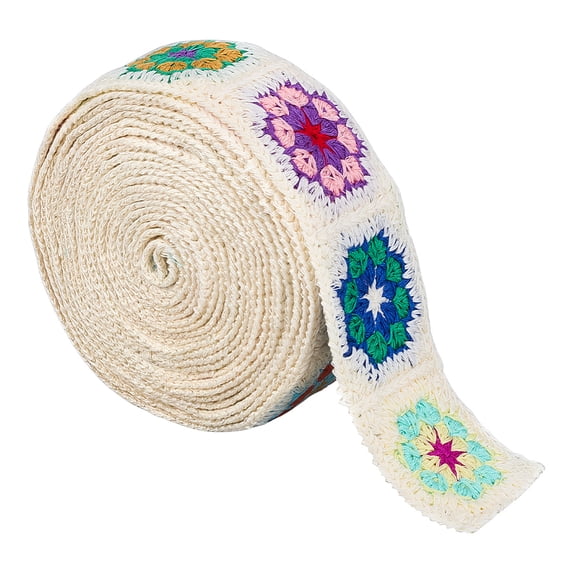 1 Set 5 Yards Polyester Embroider Ribbon for Garment Accessories Gift ...