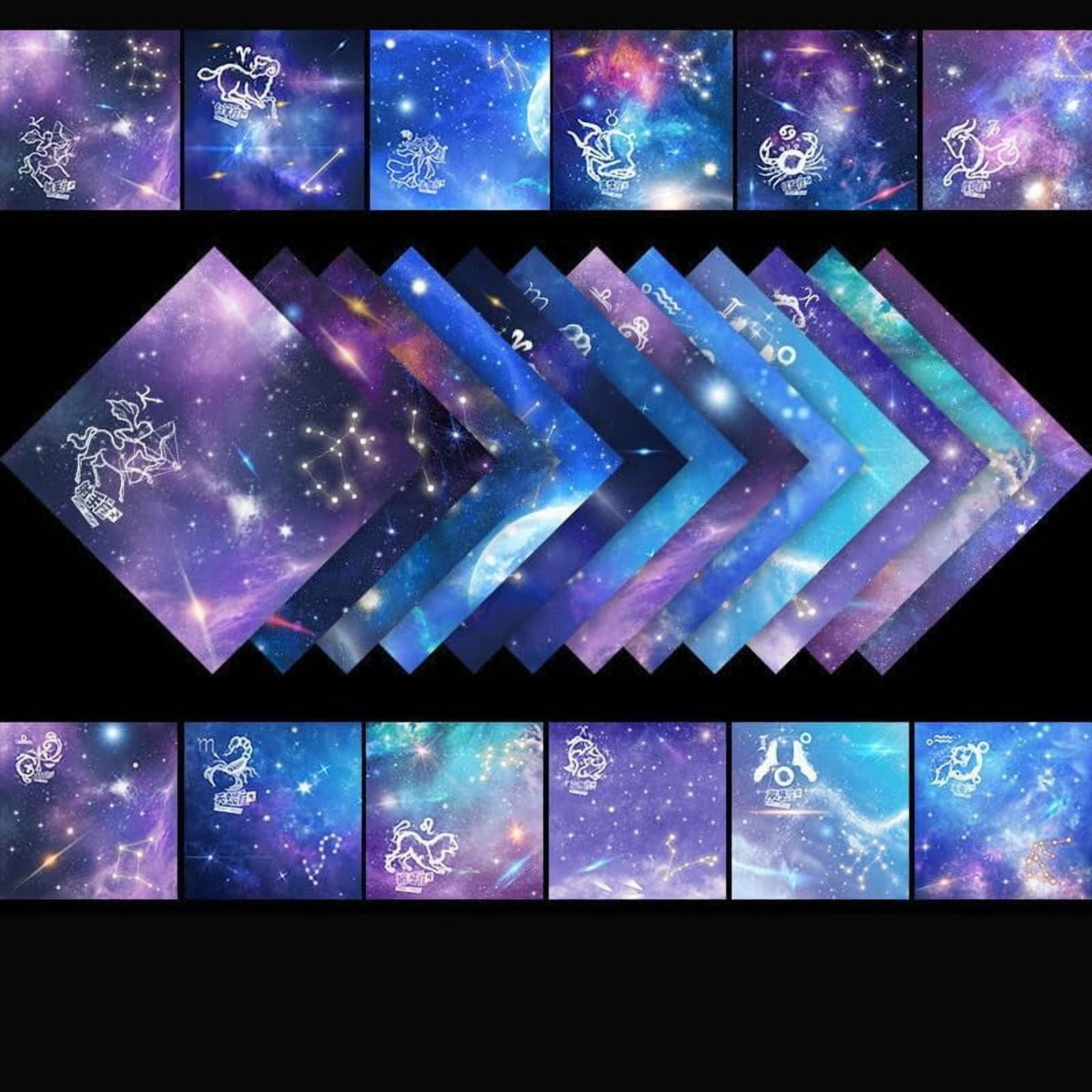1 Set 50 Sheets Square Origami Paper Constellation Pattern Handmade ...