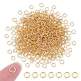 1 Set 500Pcs 304 Stainless Steel Open Jump Rings Real 24K Gold Plated ...