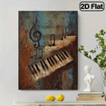 1 Set (500pcs) DIY Paper Puzzle: Rustic Piano Key Music Notes Jigsaw ...