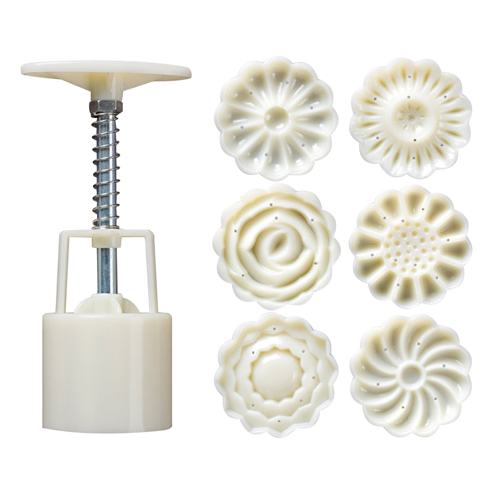 1 Set 50G 3D Hand-pressure Mould Dessert Mooncake DIY Baking Tools for ...