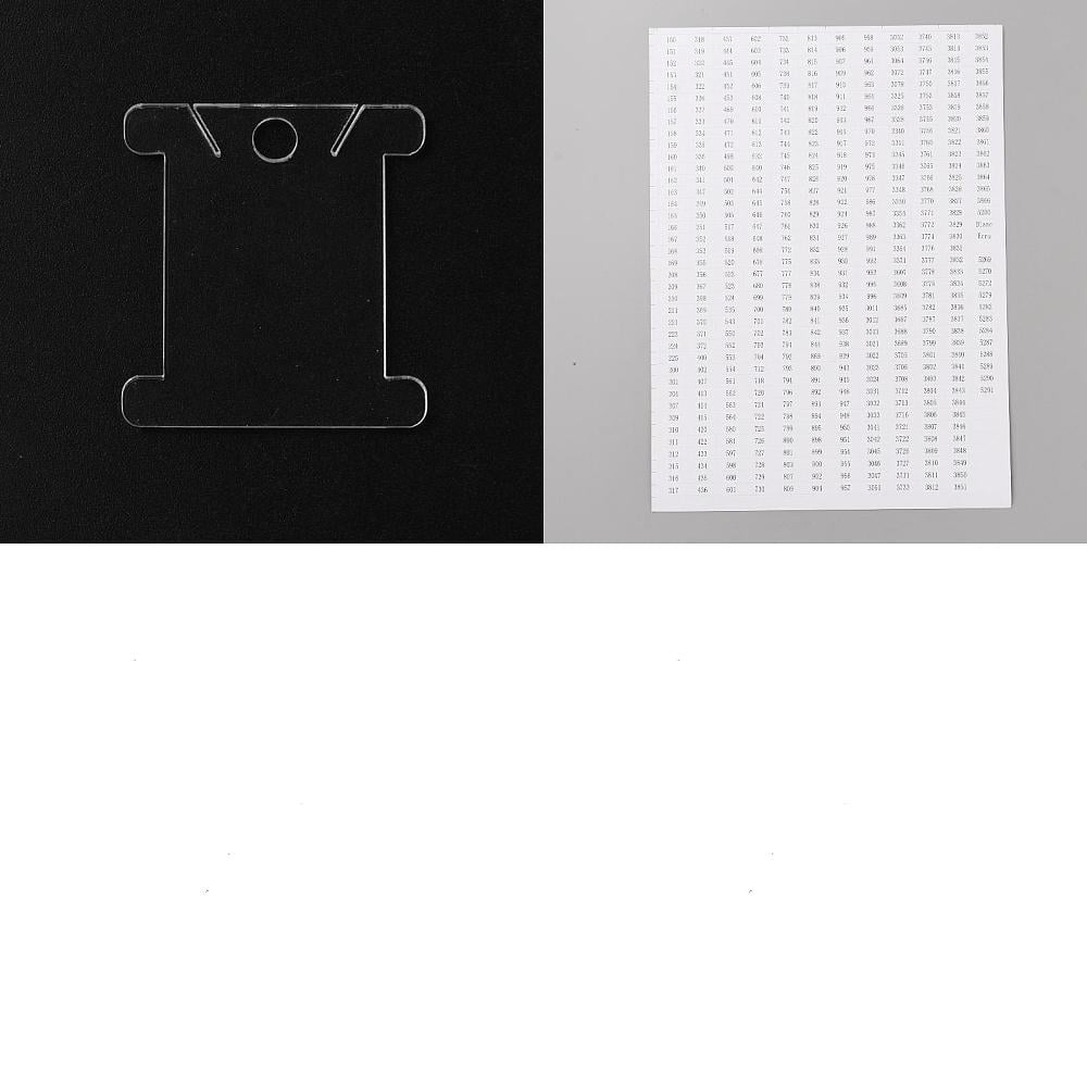 1 Set 50Pcs Acrylic Sewing Thread Winding Boards Embroidery Thread Card ...