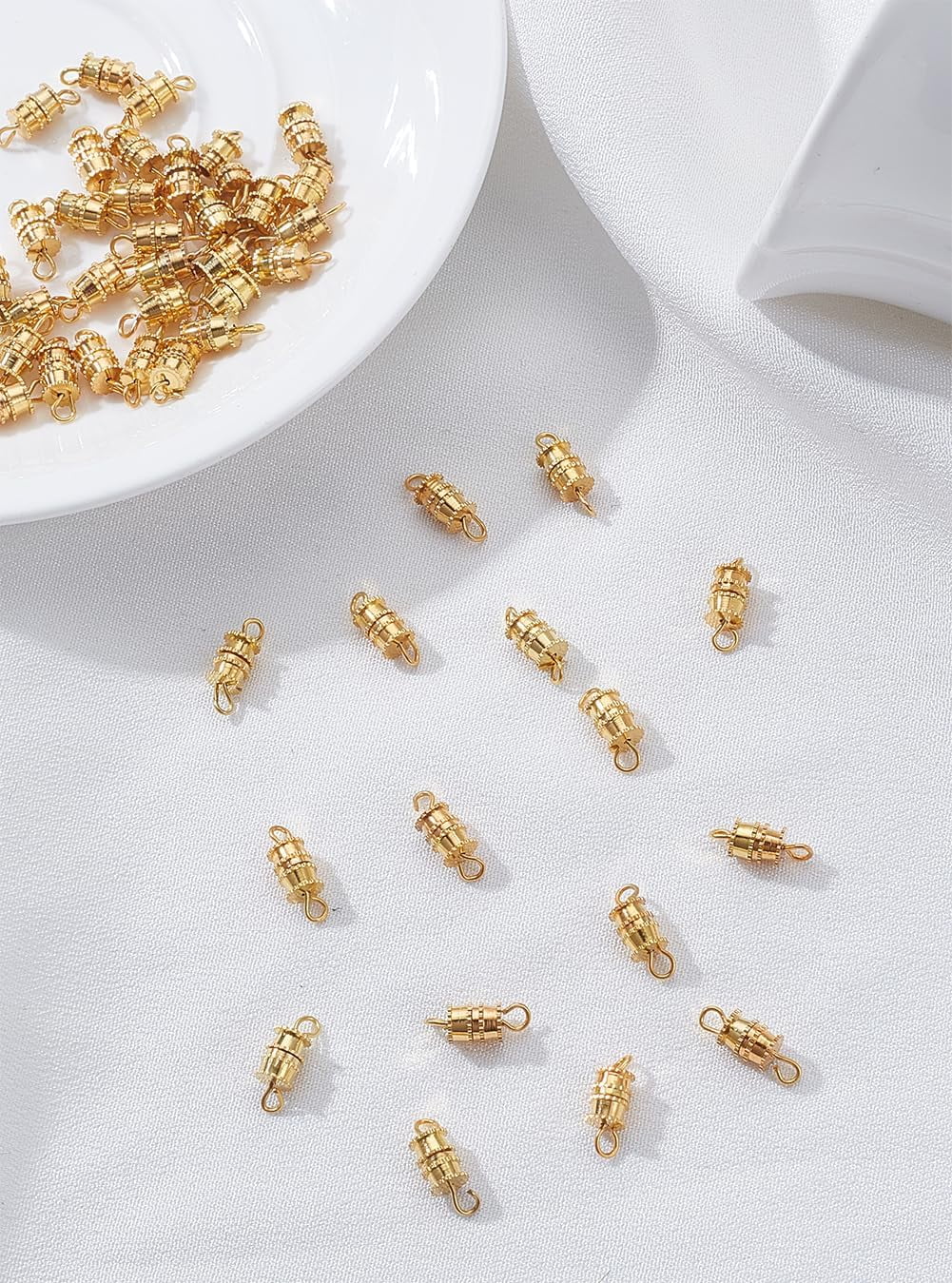 1 Set 50Pcs Barrel Screw Clasps Brass Screw Clasps Screw Twist Clasps ...