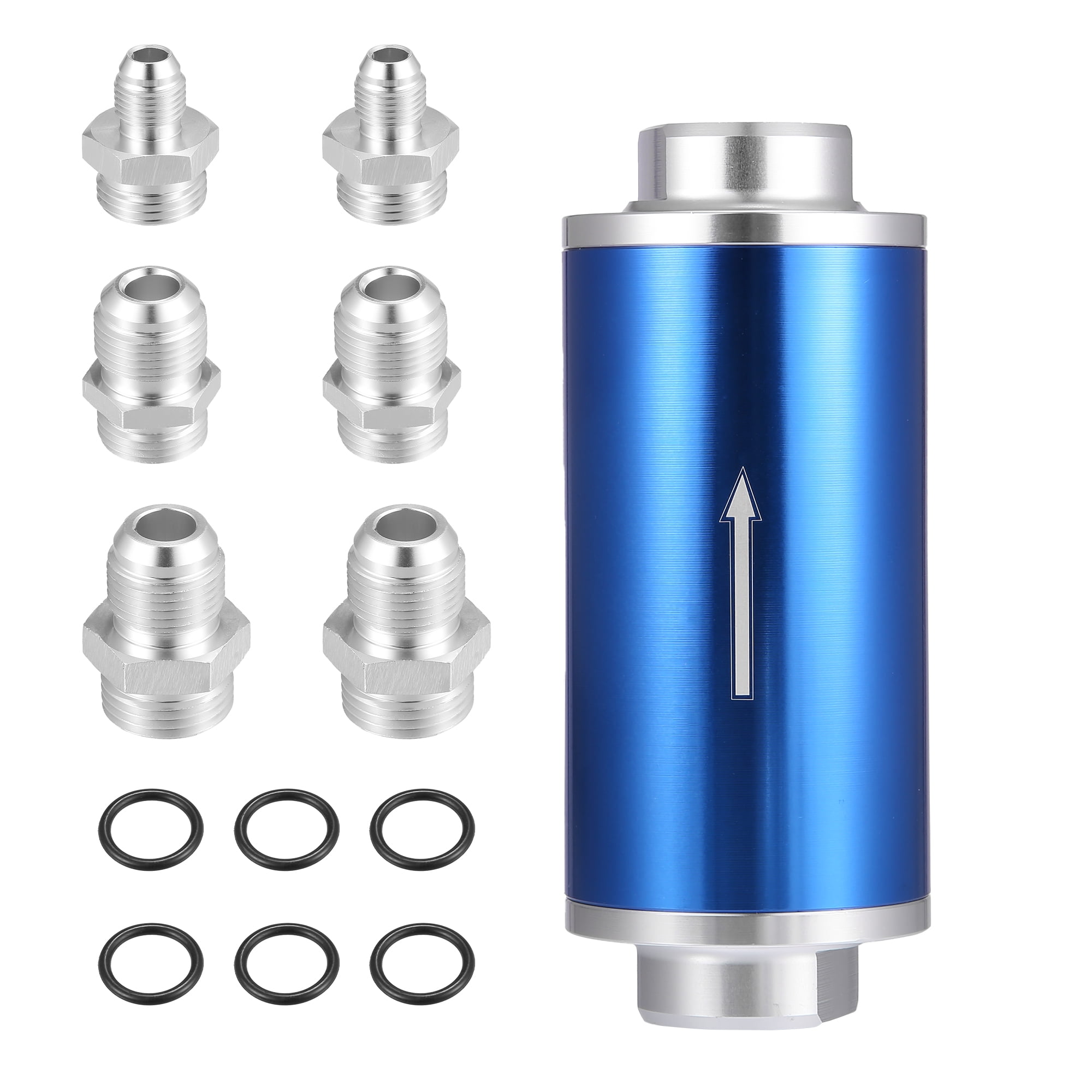 1 Set 58mm Inline Gas filter High Flow 30 Micron 6AN 8AN 10AN Adapter ...