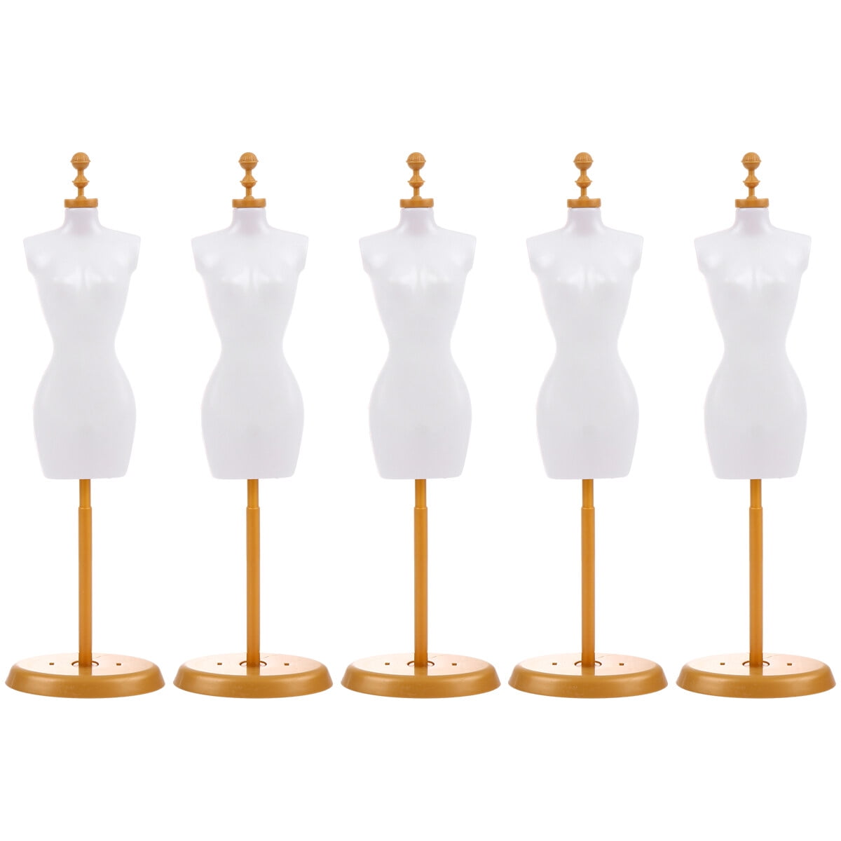 Mini Mannequin Pcs White Doll Dress Display Form Clothes Gown Display ...