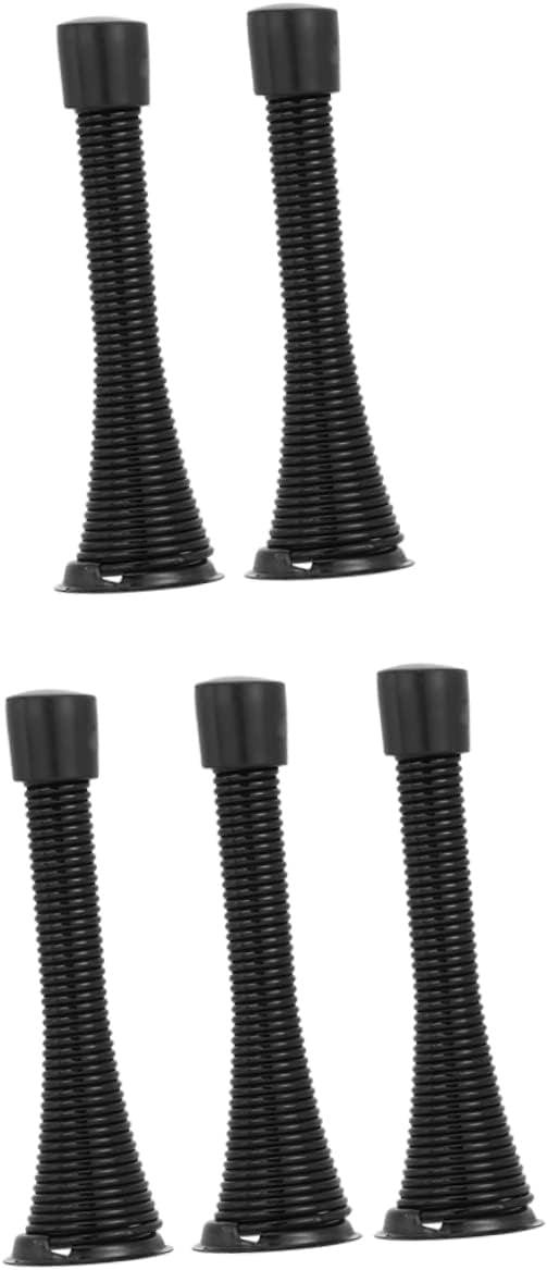1 Set 5pcs Spring Door Top Heavy Duty Spring Wall Mount Doorstop Safety ...