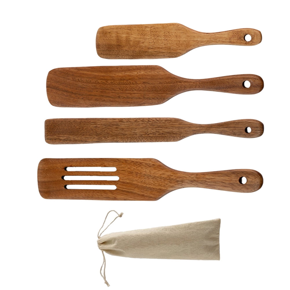 1 Set 5pcs Wooden Shovel Slotted Shovel Spatula Cooking Tools ...