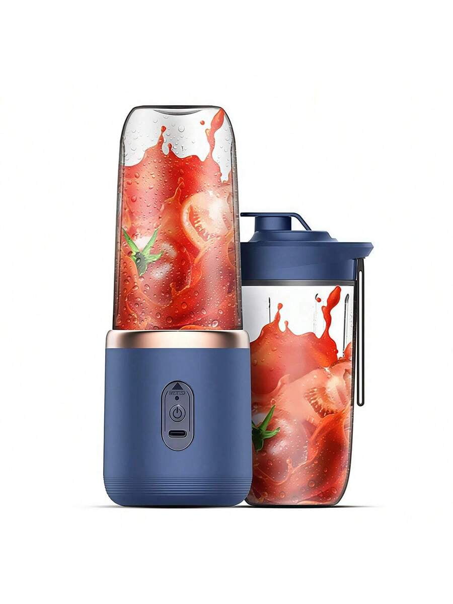 1 Set - 6 Blades USB Juicer Juice Cup Automatic Small Electric Juicer ...