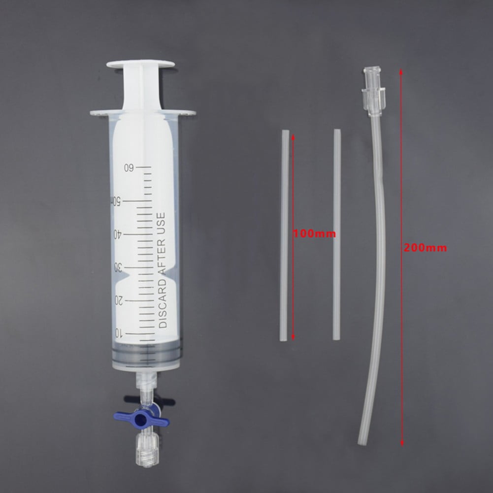 1 Set 60Ml Motorcycle Bike Scooter Reverse Brake Bleeding Syringes Kit ...
