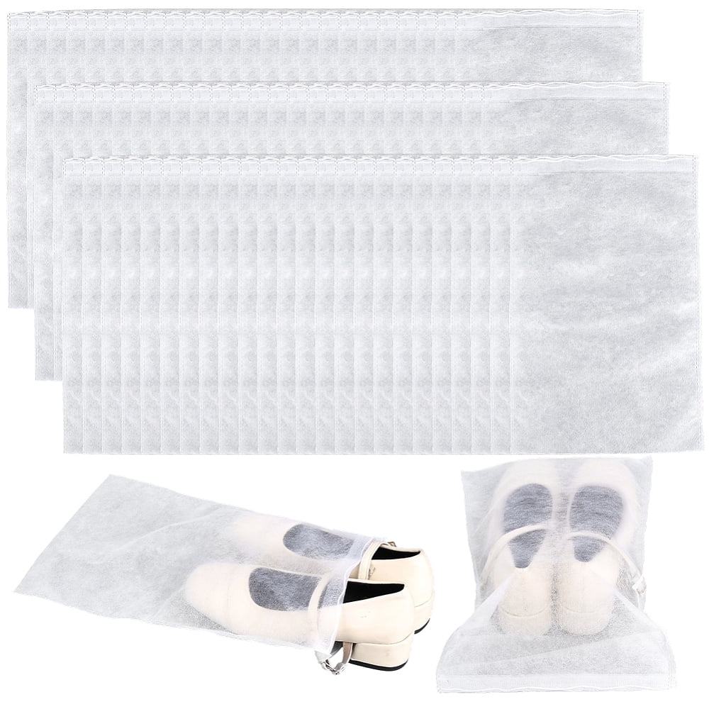 1 Set 60Pcs Cloth Shoe Storage Bags Rectangle White 38x23.7x0.03cm for ...