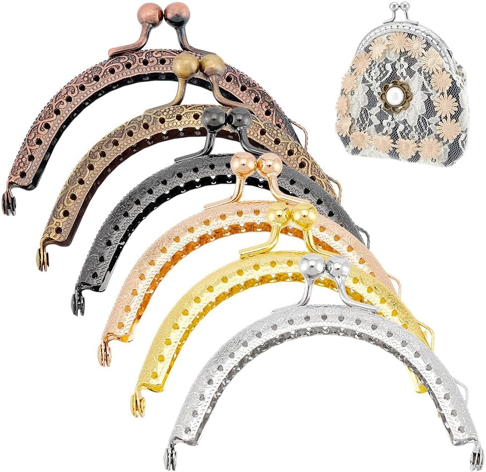 1 Set 6Pcs 6 Colors Iron Purse Frame for Bag Sewing Craft Tailor Sewer ...