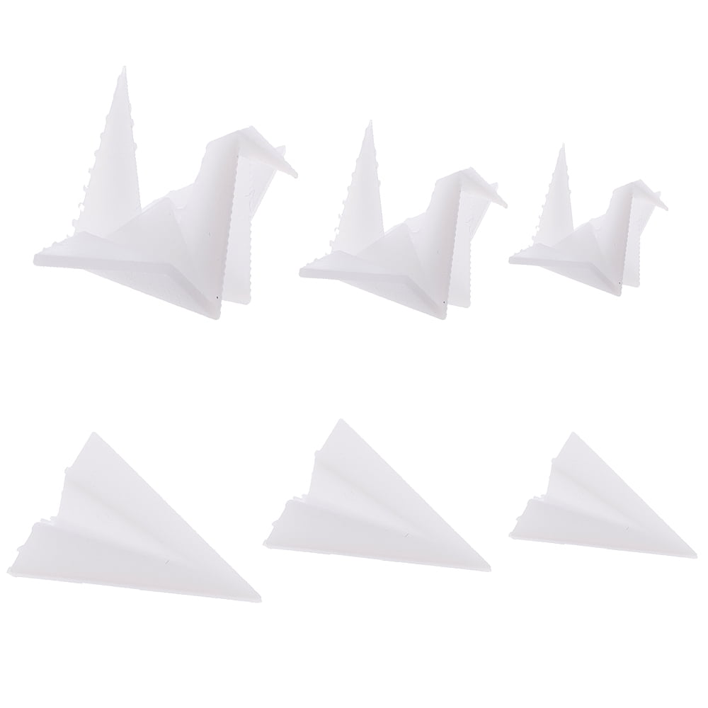 1 Set 6Pcs Paper Crane Airplane Resin molds Fillers Micro Landscape ...