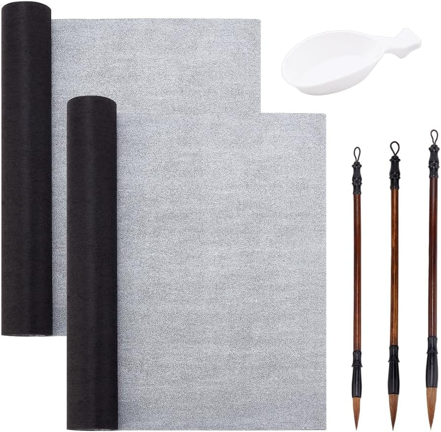 1 Set 6pcs No Ink Chinese Calligraphy Kits Reusable Writing Magic Water ...